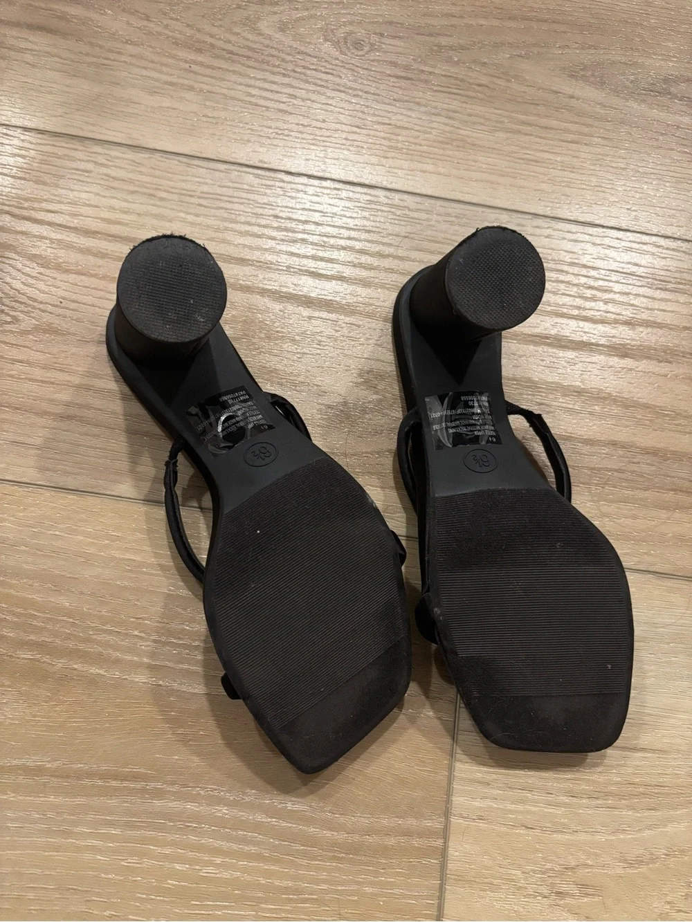 a new day | Shoes | A New Day Black Doublestrap Block Heel Sandals ...
